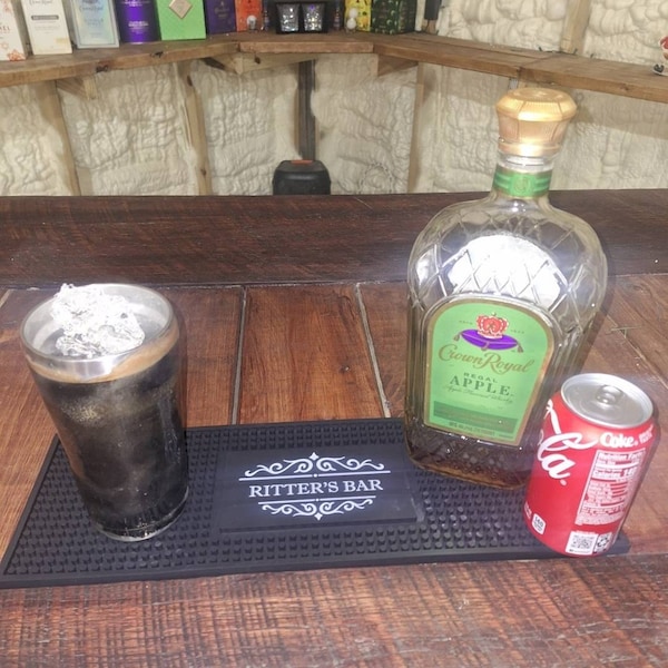 Bar Mat, Personalized Bar Mat for Home Bar Coffee Bartender Mat, Custom ...