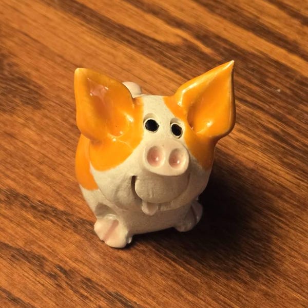 Goofy Dog,clay Dog, Dog Sculpture, Dog Business Card Holder, Hand Made ...