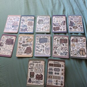 Explorer's Pack Visual Aid Coloring Page Digital Download D&D 5e ...