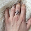 INGUZ Rune Ring, Sterling Silver Twigs True Love, Harmony, Fertility - Etsy