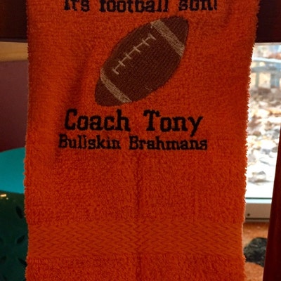 Personalized Football Towels, Team Towels, One Towel, Free Shipping - Etsy