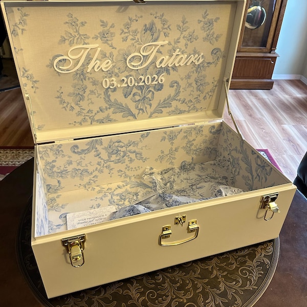 Keepsake Trunk for Sister in Law Gift for Couple Memory Box for Mother ...