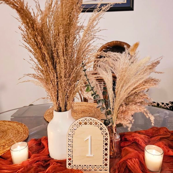 Boho Wedding Table Numbers, Arch Wood Table Numbers, Wood Table Numbers ...