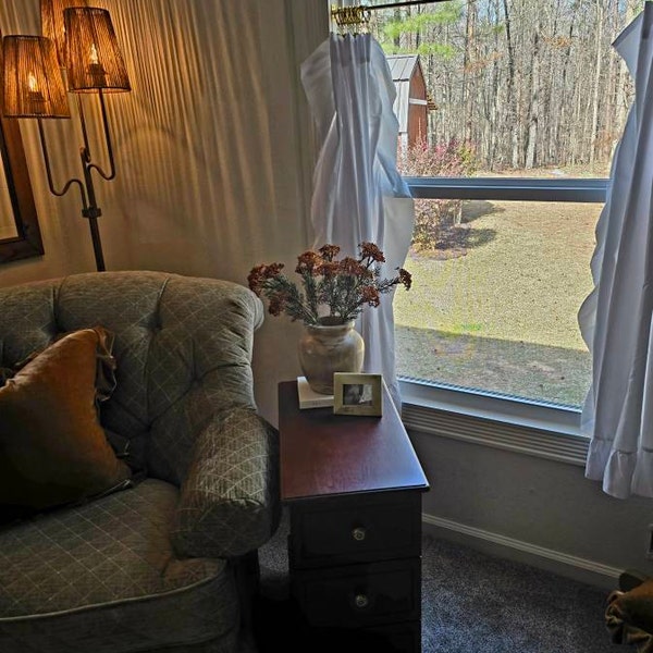 Linen Under Counter Curtain, Custom Sizes up to a Maximum Length of ...