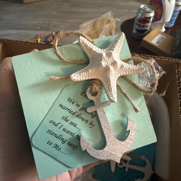 Beach Theme Wedding Cake Topper, Shell Coral Starfish Pearl Wedding ...