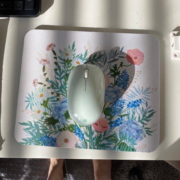 Mouse Pad Spring Floral Mouse Pad Floral Mouse Pad Office Mouse Pad ...