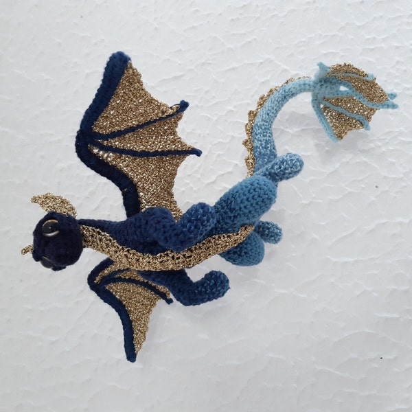 Elemental Water Dragon Crochet Amigurumi Digital PDF Pattern by Crafty ...