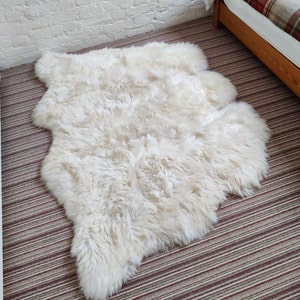 Exclusive Genuine Unique WOVEN Lamb Sheepskin Lambskin Rug | Etsy