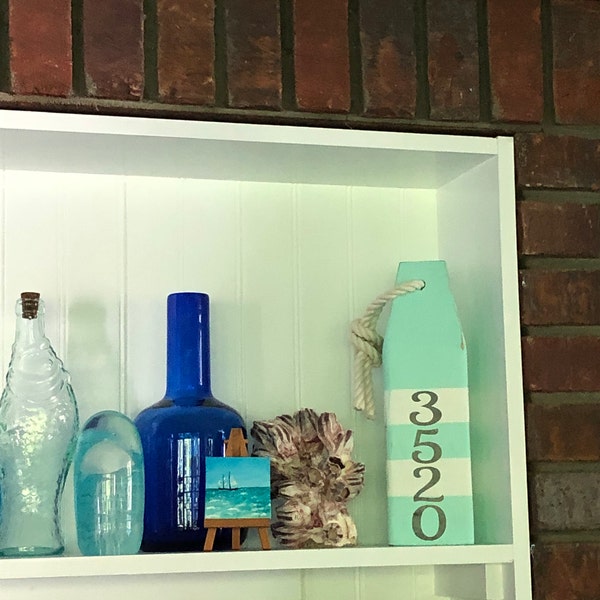 Nautical Wooden Buoy House Number Buoy Coastal Decor Custom Order Buoy ...