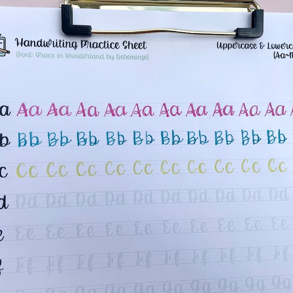 Handwriting Practice Bundle, Printable Handwriting Worksheets, Alphabet ...