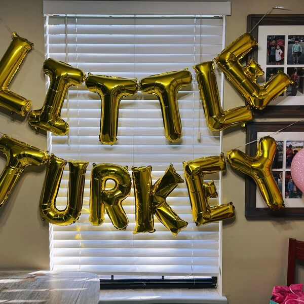 9 Colors Custom Balloon Letters Balloon Phrase Gold Letter Balloons ...