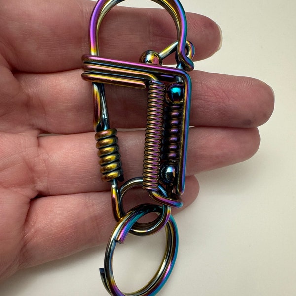 Minimalist Unique Wire Wrapped High Quality Stainless Steel Carabiner ...