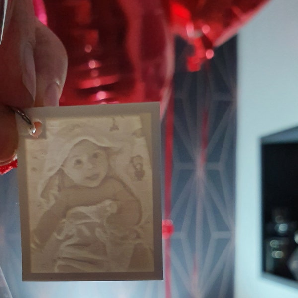 PERSONALISED LITHOPHANE KEYRING - 3D Printed Keyring - 3D Printed ...