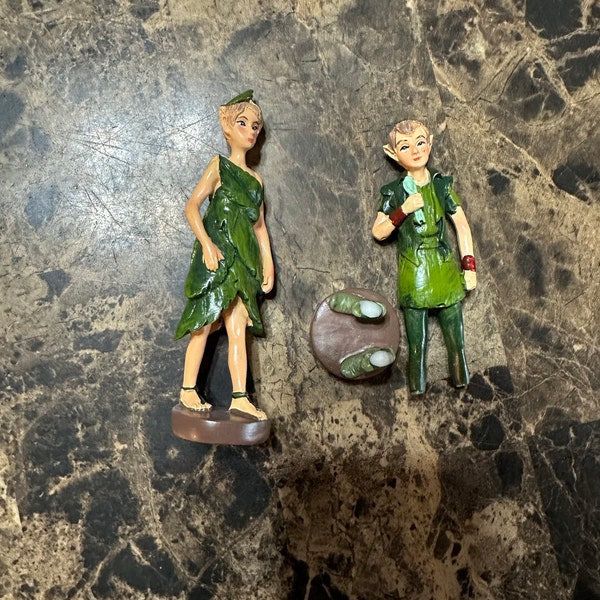 Miniature Elves, Fairy Garden Elves, Edward and Ellie Elf, Miniature ...
