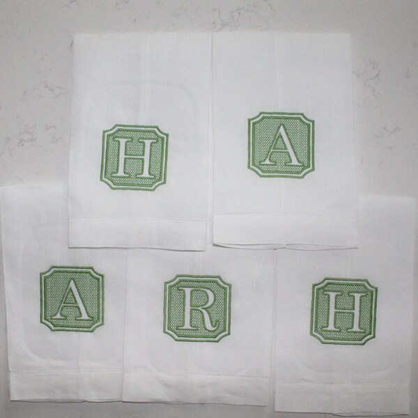 Embossed Square & Clover Royal Monogram Embroidery Design Bundle for ...