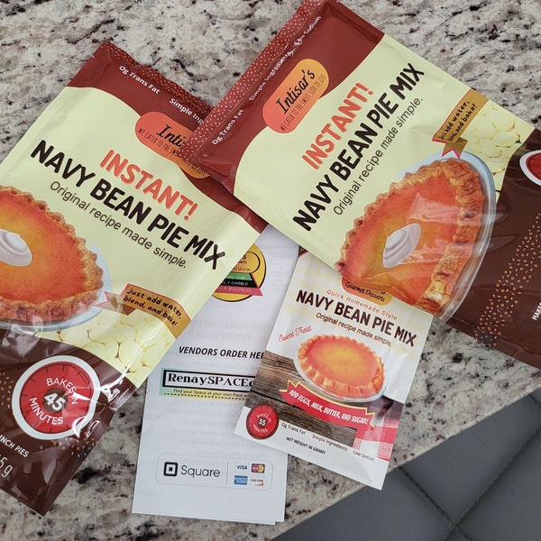 Navy Bean Pie Mix, Gourmet Dessert, Quick and Easy Pie Mix, Traditional ...