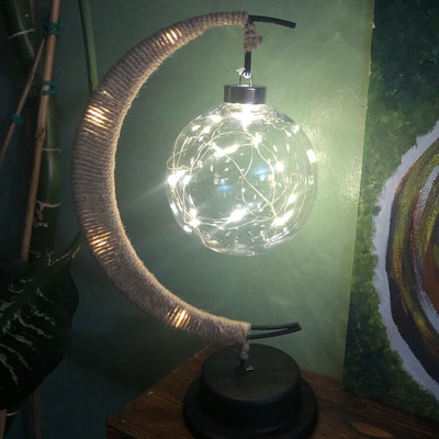 Moon String Night Light USB Night Light Gift Idea for Friends - Etsy
