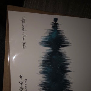 Soundwave Art Paper Anniversary Gifts Favorite Song Night Sky | Etsy