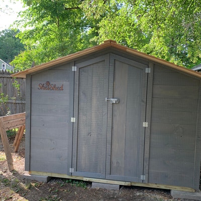 She Shed Rusty Metal Sign - Etsy