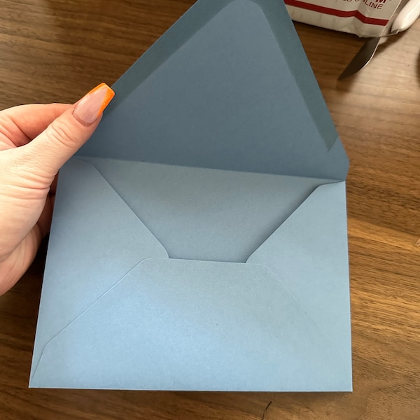Colored Envelopes | Blank Colored Envelope Add-on, Euro Flap, A7, and ...