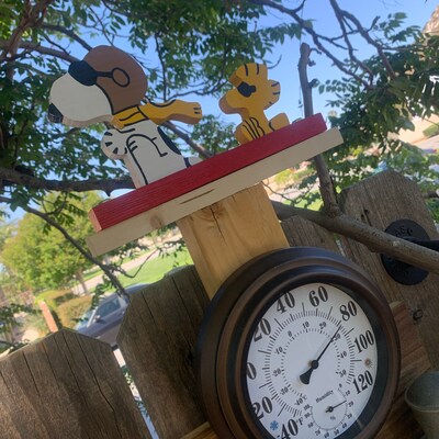 Snoopy Woodstock Mailbox Fence Line Topper Top Large Outdoor Decoration ...