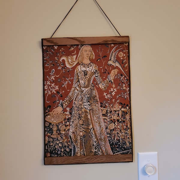 Tapestry Frame - Hanging Magnetic Wood Hanger Frames for Scarf or ...