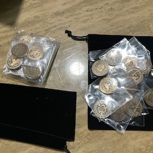 DND DRUID COIN Large Dungeons and Dragons Charachter Coin D20 - Etsy