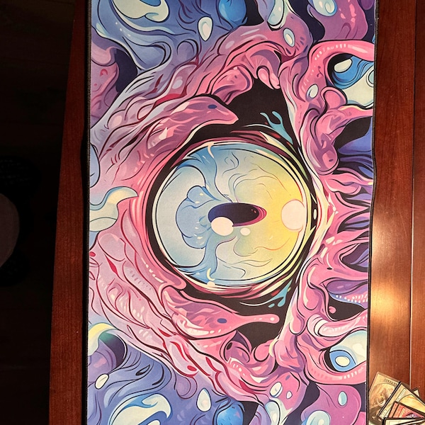 MTG Playmat, 80's Monster Horror Themed TCG Playmat, Unofficial MTG ...