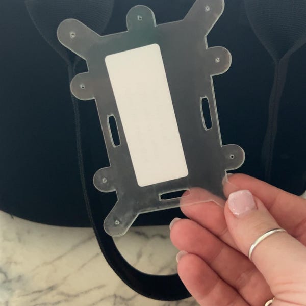 Personalized Badge Buddy, Badge Plaque, Custom Engraved Wording, Fits ...