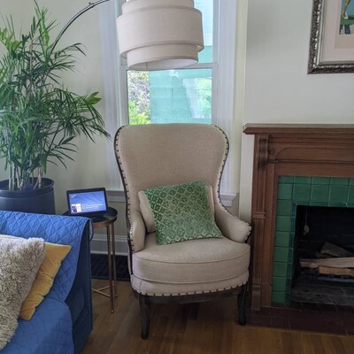 3-tier 18 Hardback Lamp Shade in Off-white Muslin Fabric With Edge ...