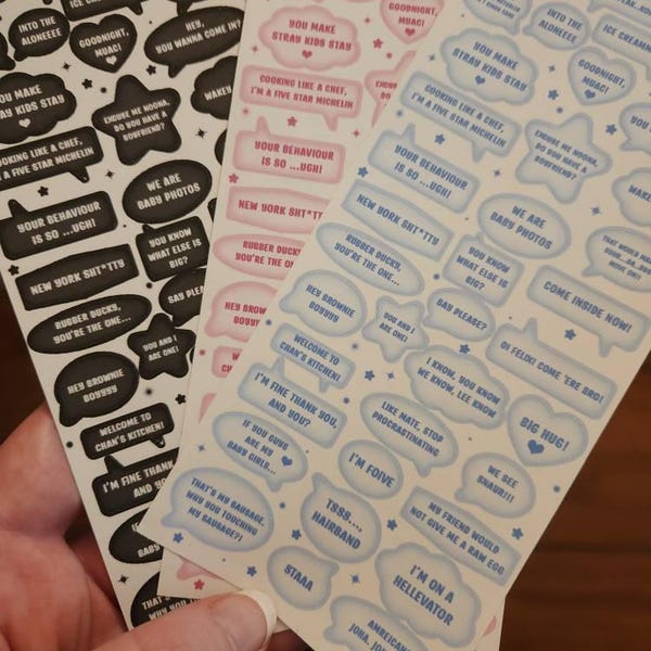 Warning Strips Sticker Sheets Polcos Planner Journaling Scrapbooking - Etsy