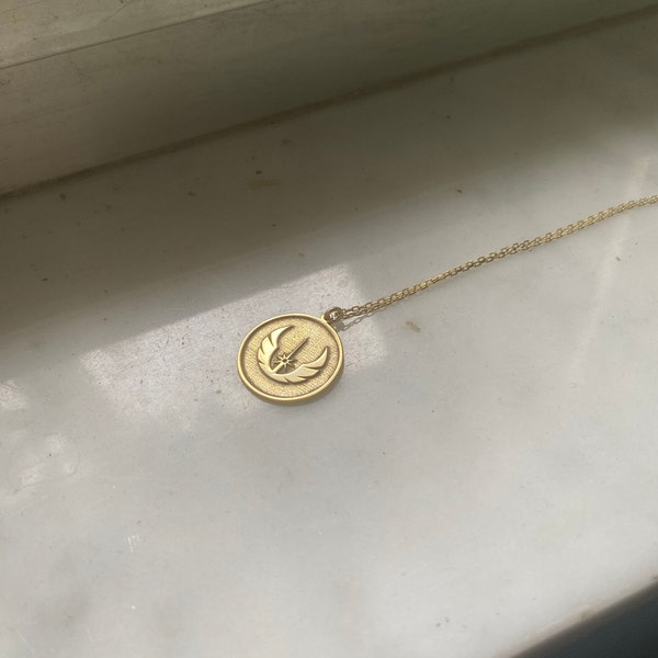 925 Sterling Silver Jedi Order Necklace, Valentine Gift, Jedi Order ...