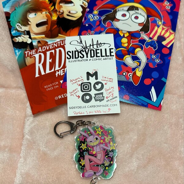 Amazing Digital Circus ADC Fan-made Key Chains Acrylic Charms Keychain ...