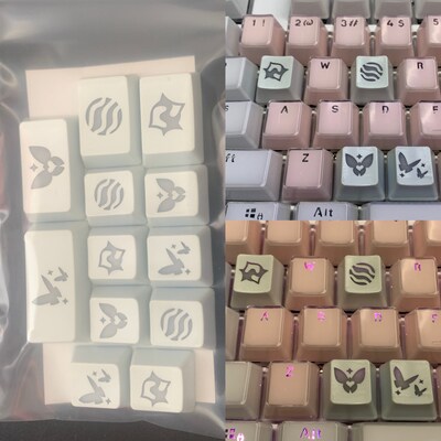 English & Japanese Dual Languages Backlit Keycaps Set - Etsy