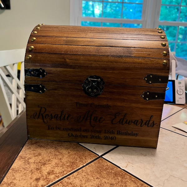 Baby Time Capsule 1st Birthday First Birthday Baby Keepsake Box Small ...