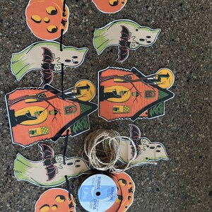Retro Halloween Banner..vintage Look Halloween Decorations Ghost, Black ...