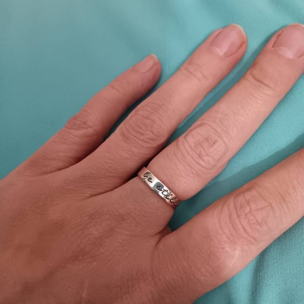 Be Still Ring - Sterling Silver Ring - Gifts for Her - Etsy