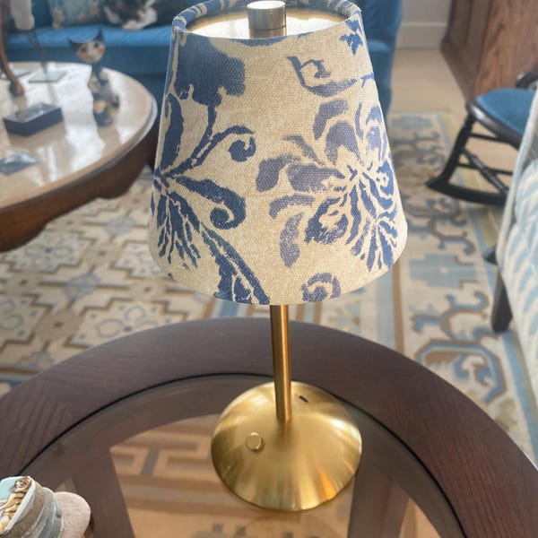 The Toile Lamp Shade in Blue – Classic French Country Style for ...