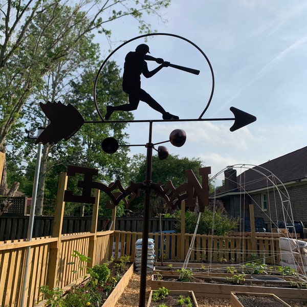 Hand Made Baseball Player MLB Weathervane NEW - Etsy