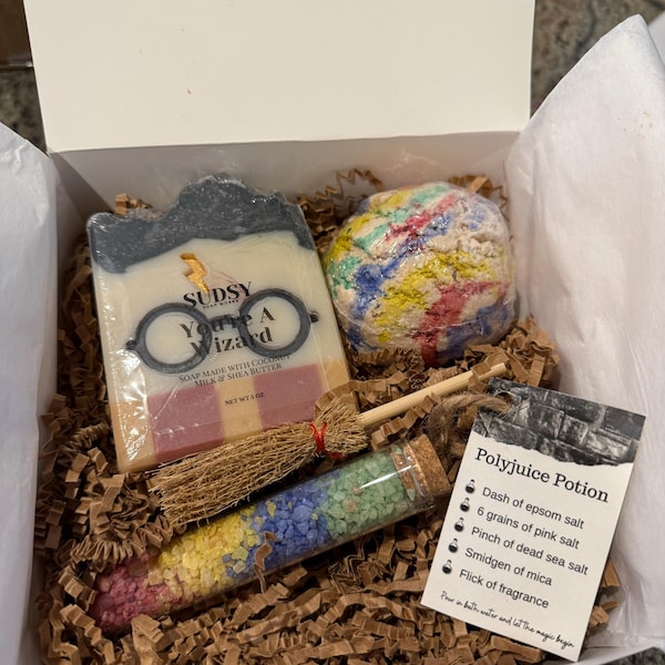Mini Wizard Spa Gift Set, Wizard House Set, Self Care Gift Box, Bath ...