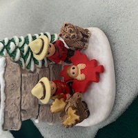 Canadian I Nativity Scene Handmade in Clay 1 Block 3.1x2.2x2.8 High ...