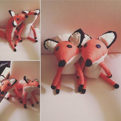 Pdf Sewing Pattern Fox Stuffed Animal fox Plush Toy Pattern, FREE ...