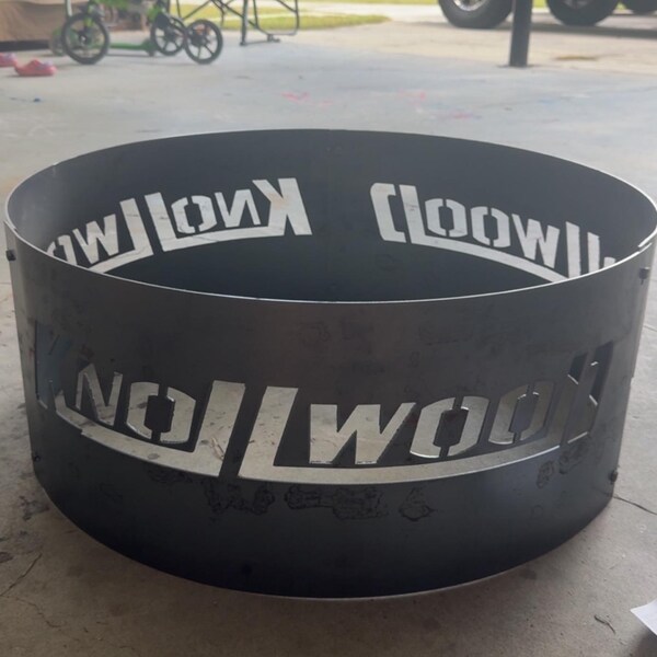 Solid Multipiece Extra Tall Fire Pit Ring, 16" Tall, Heavy Duty, Fire ...