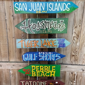 Custom Wood Signs , Signpost , Directional Sign Post, Signs for Bar ...
