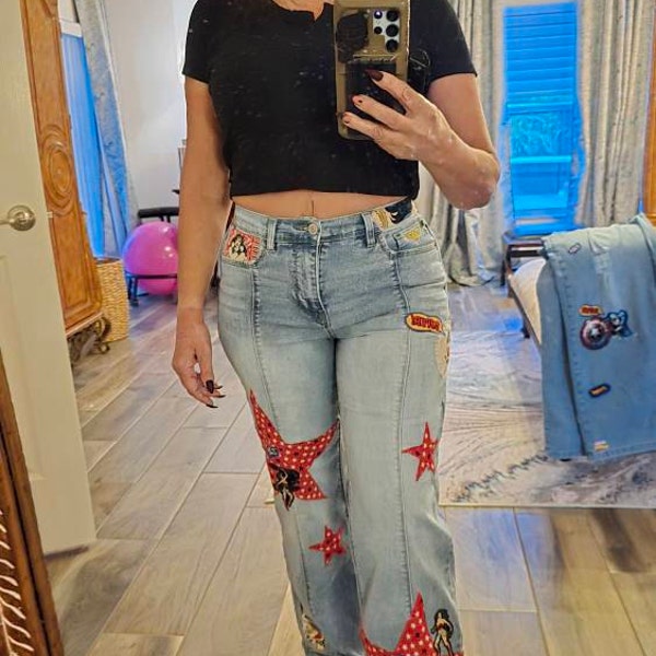 Distressed Zombie Rag Doll Jeans/hipster Jeans/grunge Jeans/boho ...