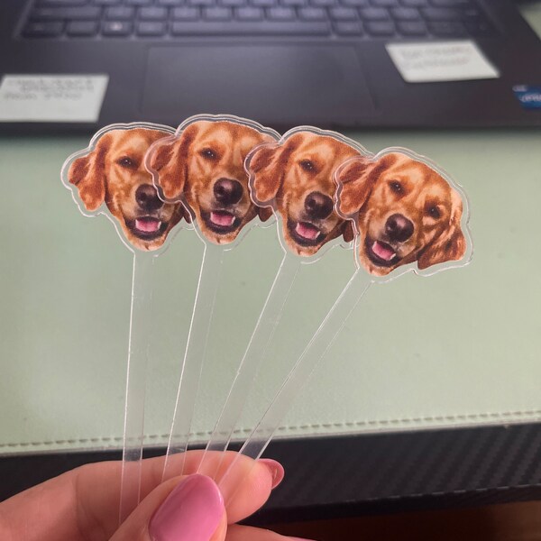 Print YOUR Dog Pet Stir Sticks, 2-sided Signature Drink, I Do Too & Dog ...