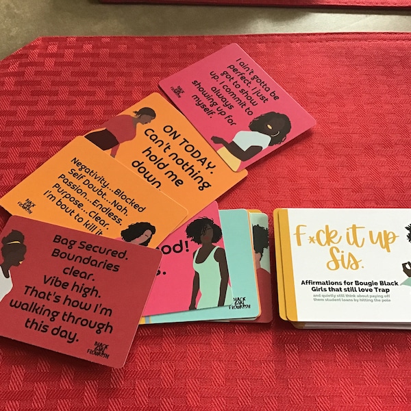 Affirmation Cards| Black Girl| Affirmation Deck| Self Care| Self Love ...