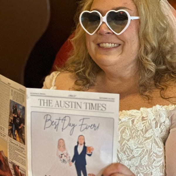 4 Page Wedding Newspaper Canva Template, Editable Wedding Newspaper ...