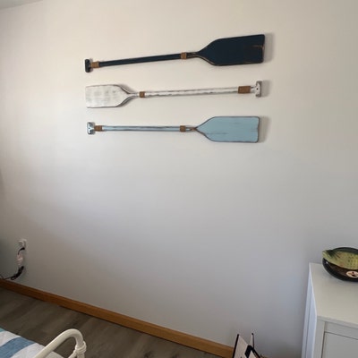OARS WALL DECOR, Set of 2, 3 or 4 Oars, Decorative Oars, Painted Oars ...