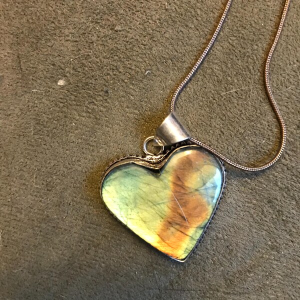 41mm Unakite Cabochon, Flat Back Gemstone Cabochon, Semi Precious ...